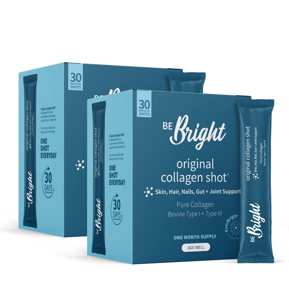 ORIGINAL COLLAGEN 10g SHOT - 2 MONTH SUPPLY – Be Bright
