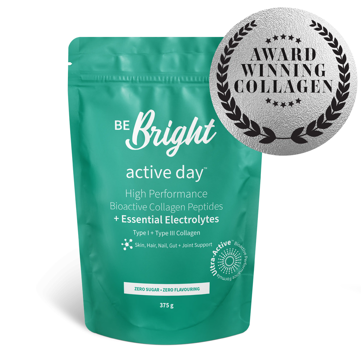 ACTIVE DAY™ Collagen Powder 375g Pouch – Be Bright
